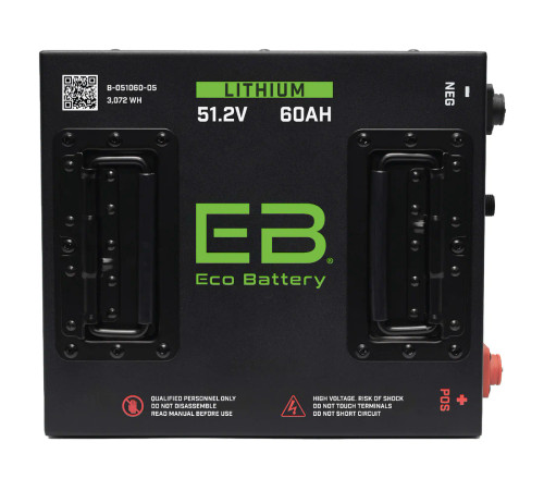 EB ECO BATTERY Lithium Conversion 51V 60AH Battery Bundle / Advanced EV EV1 / 2021-23 (ADEV MCU ...