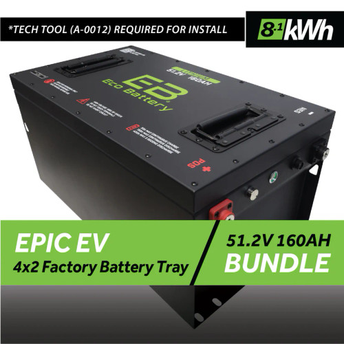 EB Eco Battery Lithium Conversion 51V 160AH Battery Bundle / Epic EV (4 ...