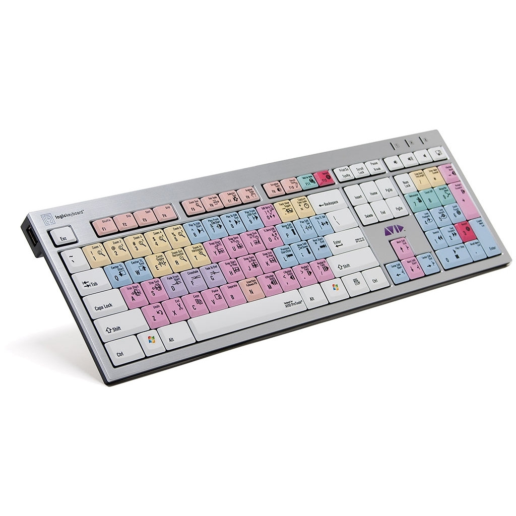 Logickeyboard Slim Line Series - Avid Pro Tools - PC US Keyboard