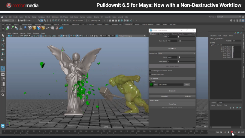 Pulldownit 6.5 for Maya: Now with a Non-Destructive Workflow - MotionMedia