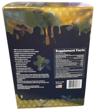 Hard Steel Honey Sachet w/Caps 12ct. Cart
