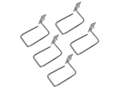 1U Vertical Rack Cable Management Hooks - 5-Pack for Organized Server Racks