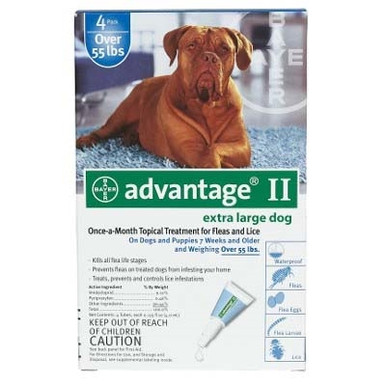 Advantage Flea Control | Dogs Over 55lbs.| 6 Month Supply