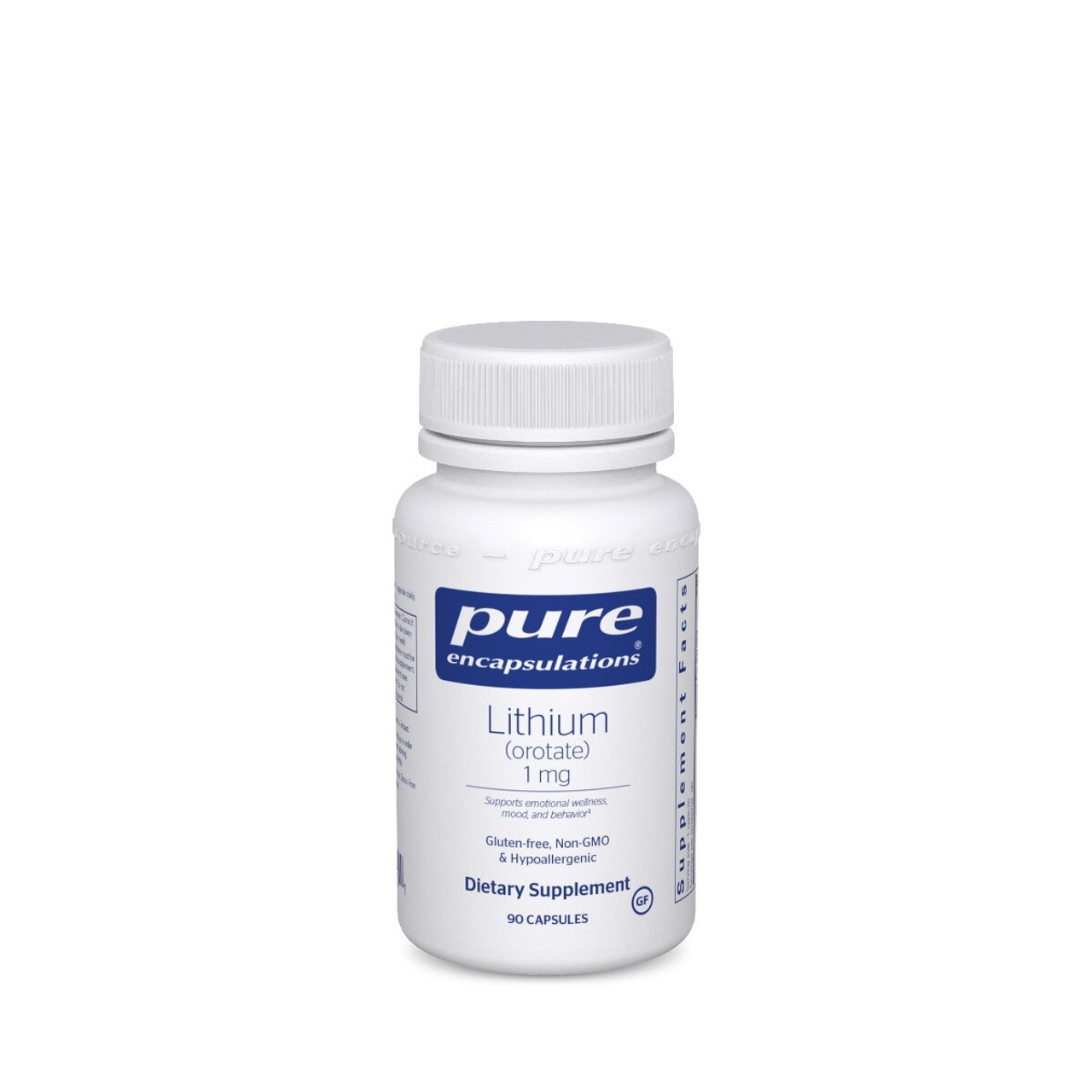 Lithium (orotate) 1 mg capsules by Pure Encapsulations - Clinical Nutrition Centers