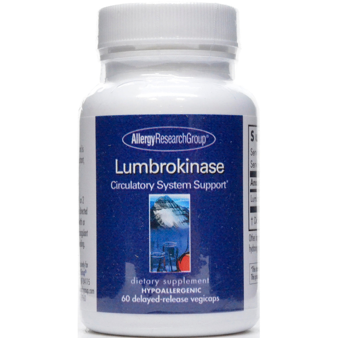 Lumbrokinase 60 caps by Allergy Research Group - Clinical Nutrition Centers