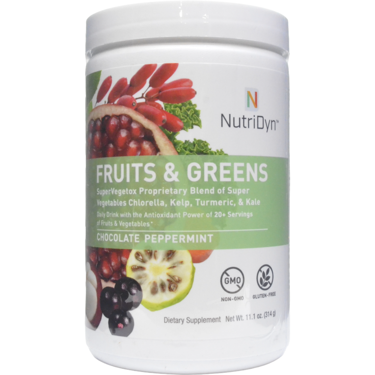 Fruits & Greens Chocolate Peppermint by Nutri-Dyn - Clinical Nutrition ...
