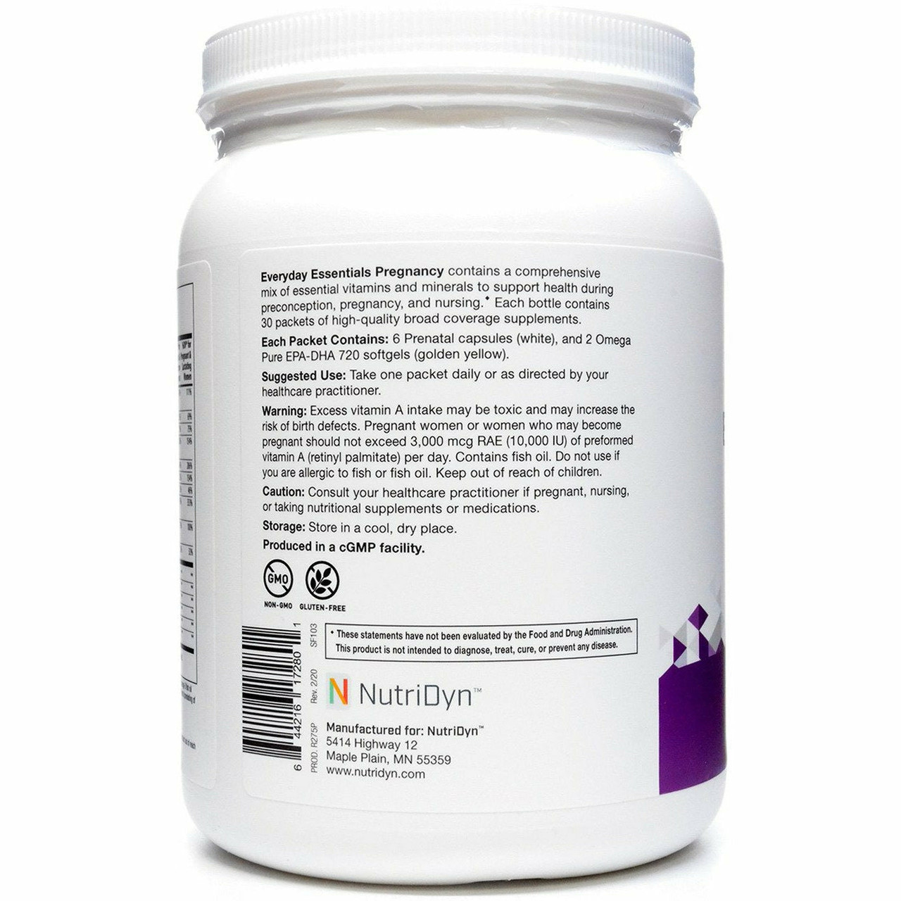 Everyday Essentials Pregnancy 30 pkts by Nutri-Dyn - Clinical Nutrition Centers