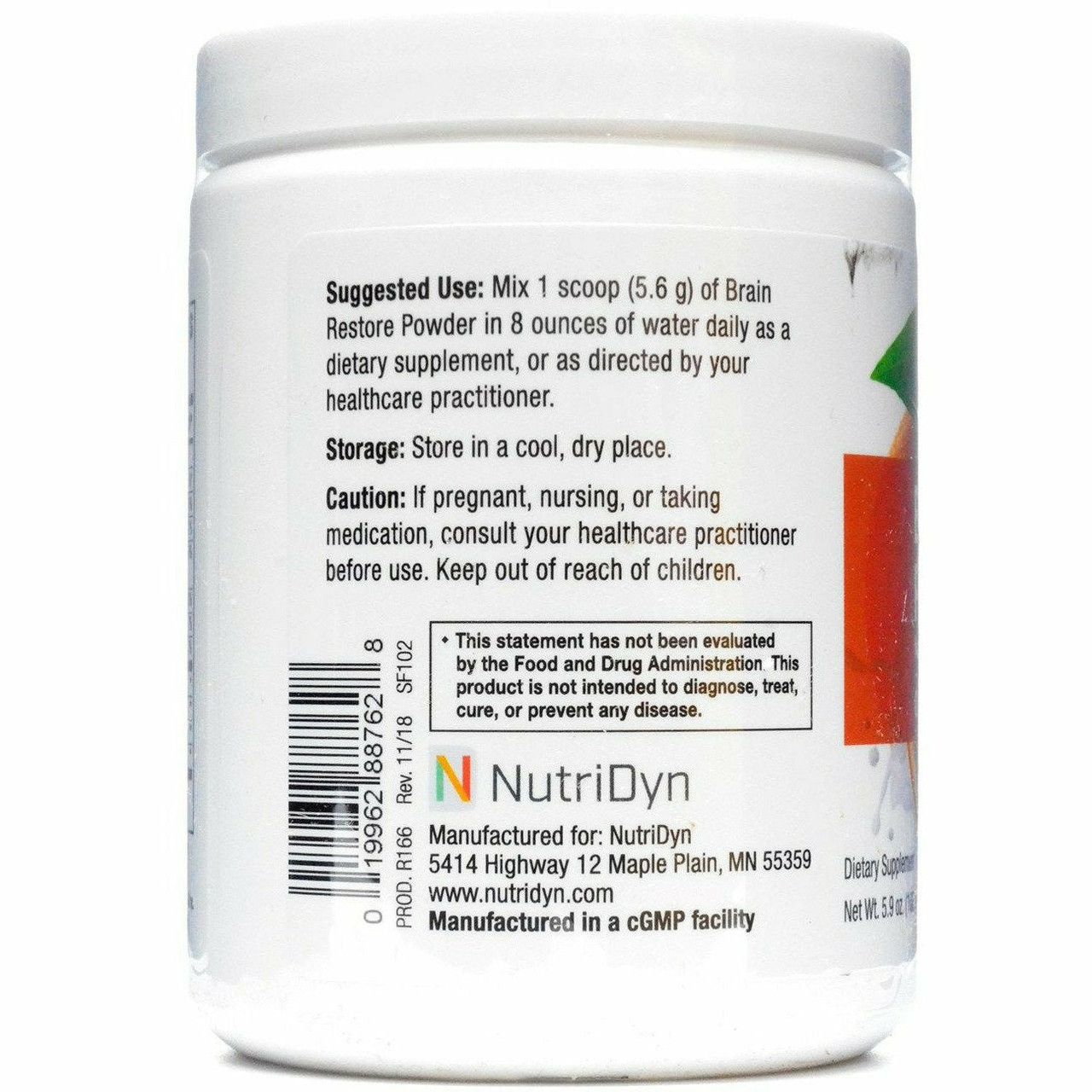 Dynamic Brain Restore Powder by Nutri-Dyn - Clinical Nutrition Centers