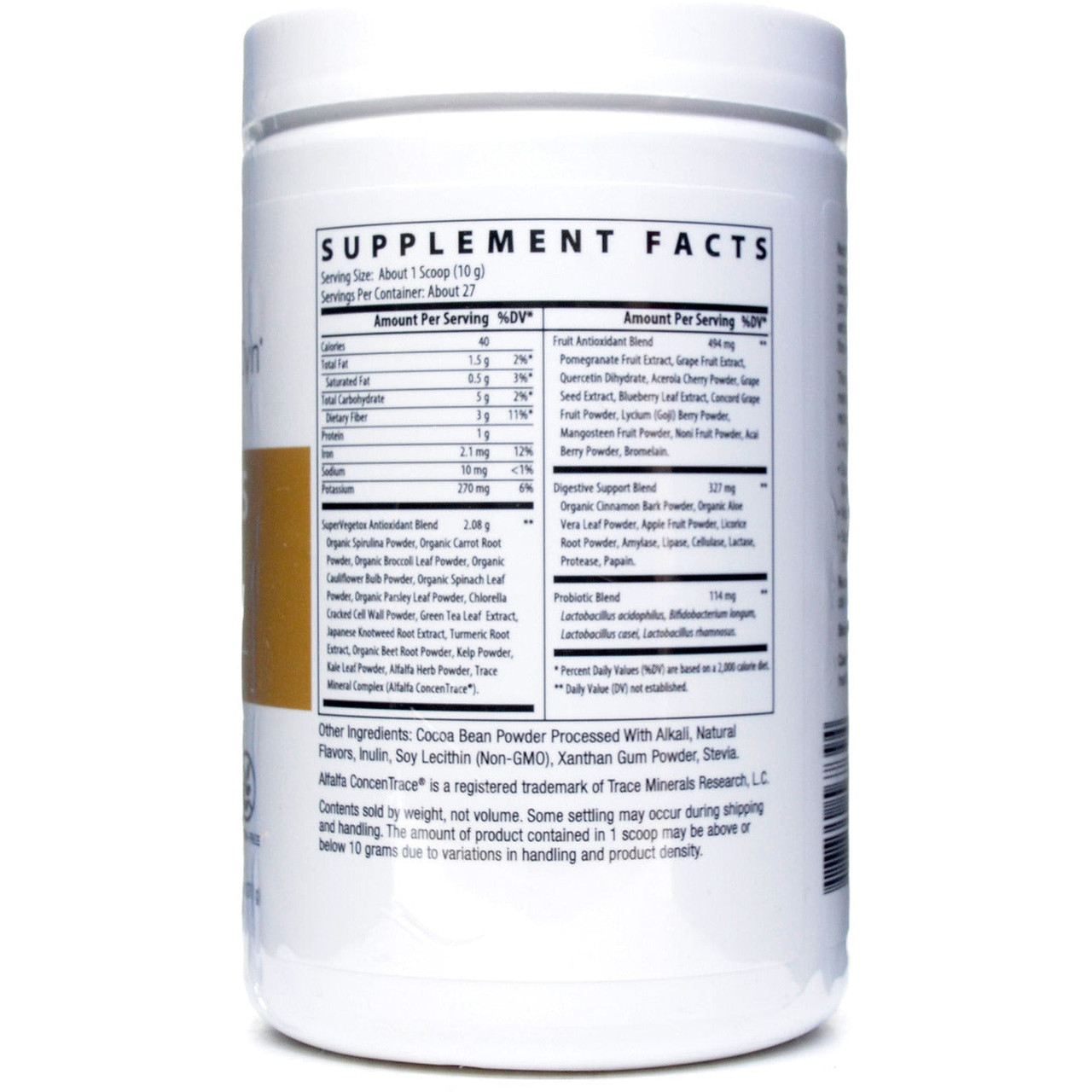 Fruits & Greens Chocolate Coconut by Nutri-Dyn - Clinical Nutrition Centers