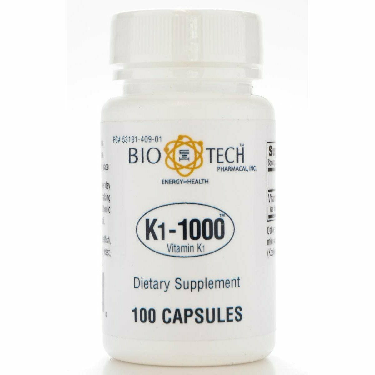 K1-1000 (Vitamin K-1) 100 caps by Bio-Tech - Clinical Nutrition Centers