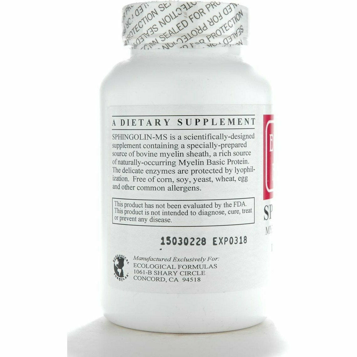 Sphingolin 200 mg 240 caps by Ecological Formulas - Clinical Nutrition ...