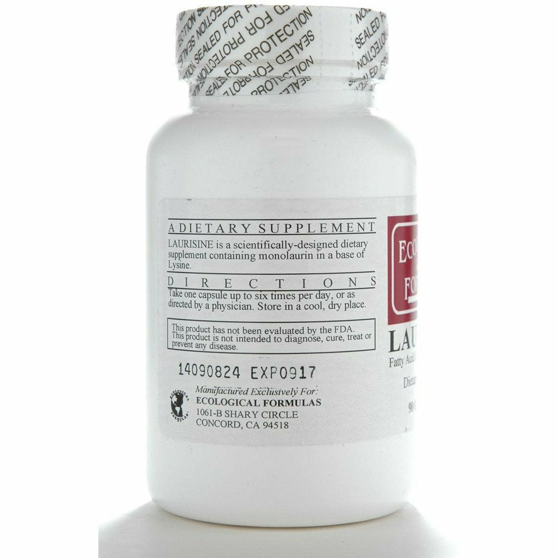 Laurisine 200 mg 90 caps by Ecological Formulas - Clinical Nutrition ...
