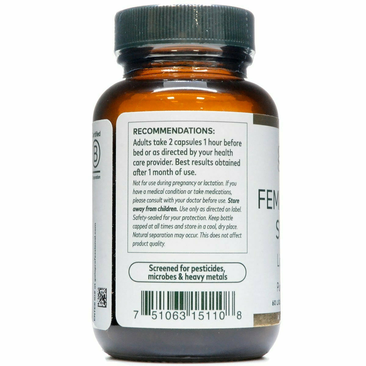 Female Hormone Support PM 60 liquid phyto-caps by Gaia Herbs Pro ...