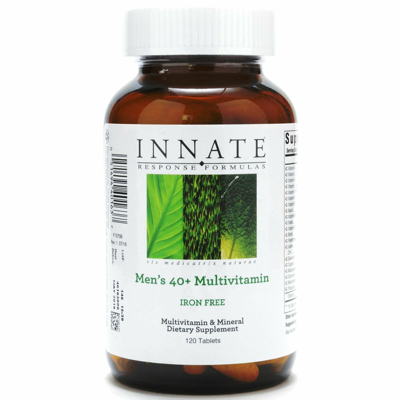 Men's 40+ Multivitamin Iron Free 120 tabs by Innate Response - Clinical ...