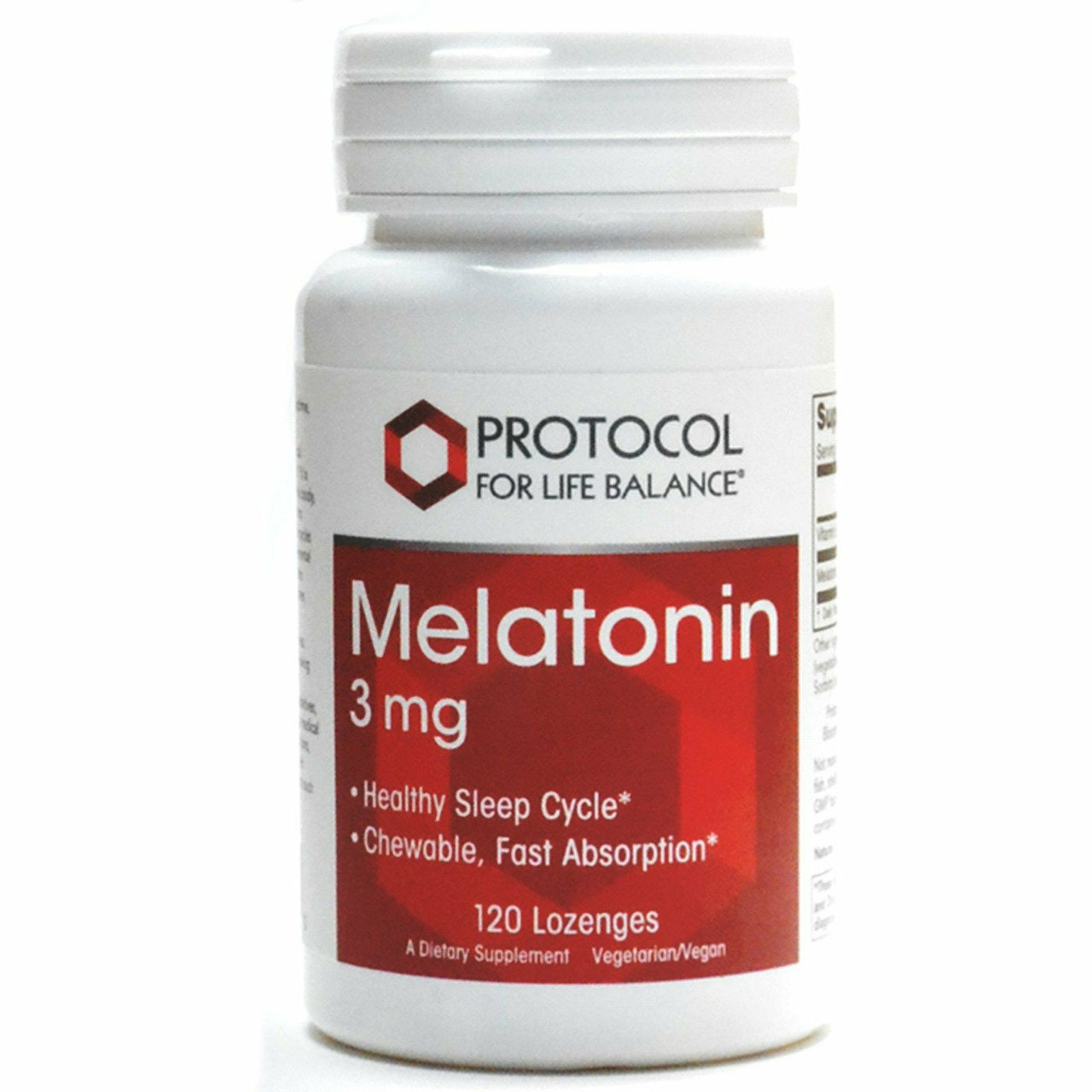Melatonin 3 mg 120 lozenges by Protocol For Life Balance - Clinical ...