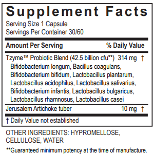 Probiotic 42.5 by Transformation Enzyme - 60 Capsules - Clinical ...