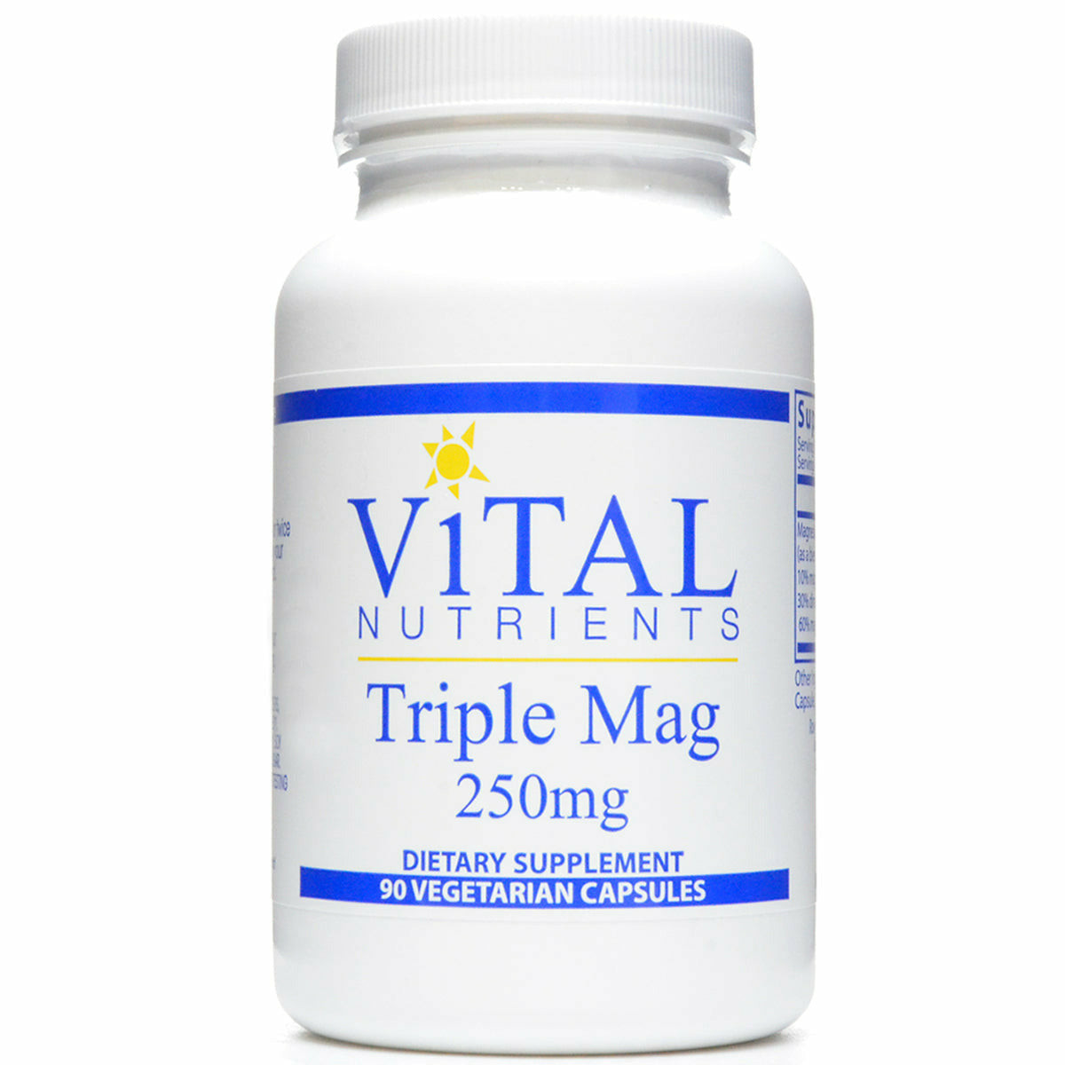 Triple Mag 250 mg 90 caps by Vital Nutrients - Clinical Nutrition Centers