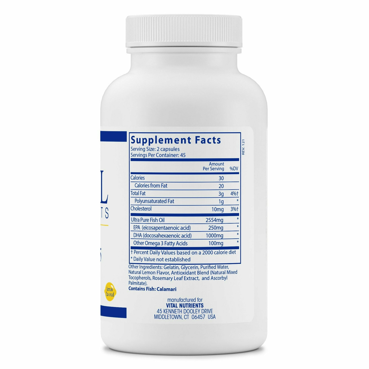 Ultra Pure Fish Oil 675 90 caps by Vital Nutrients - Clinical Nutrition ...