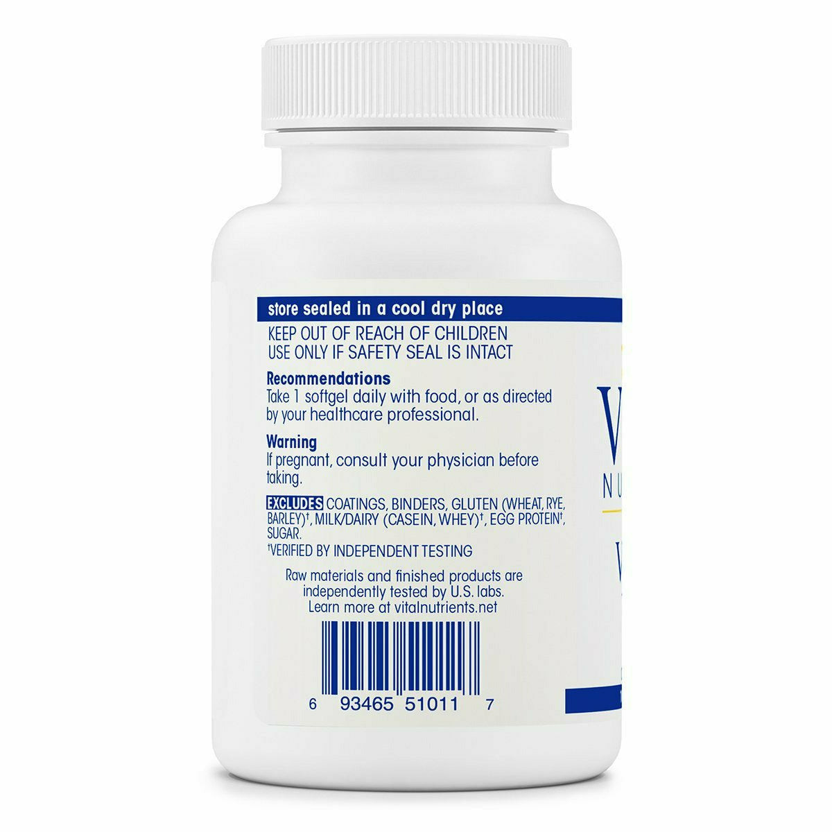 Vitamin A 25,000 IU 100 gels by Vital Nutrients - Clinical Nutrition ...