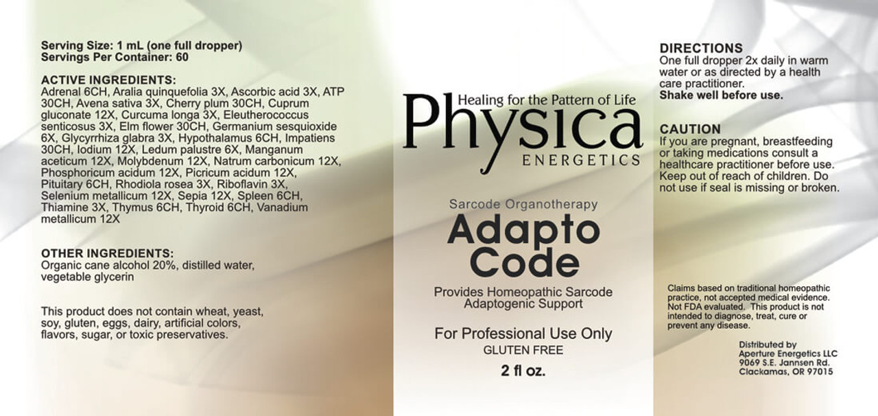 Adapto Code by Physica Energetics 2 oz (60 ml)