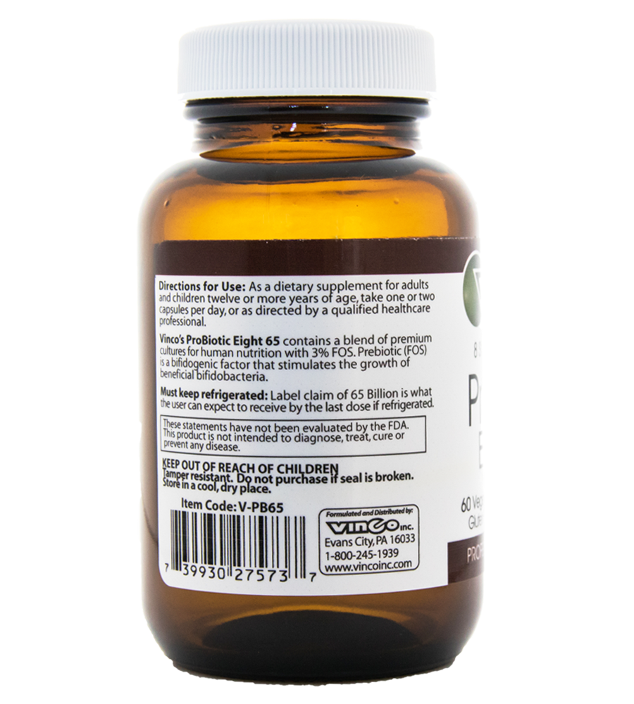 ProBiotic Eight 65 by Vinco 60 vege capsules