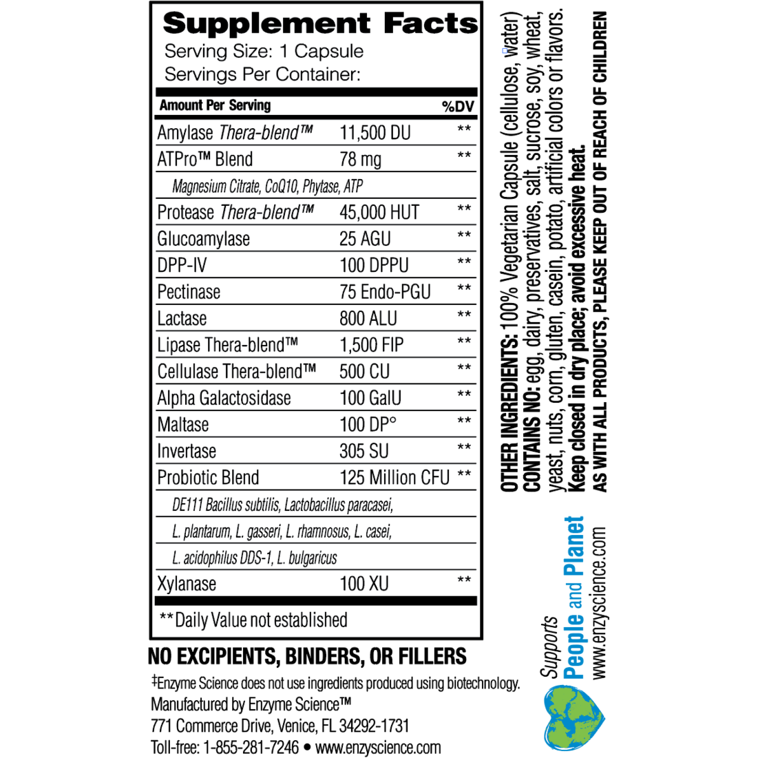 Complete Digestion By Enzyme Science - 90 Capsules - Clinical Nutrition ...
