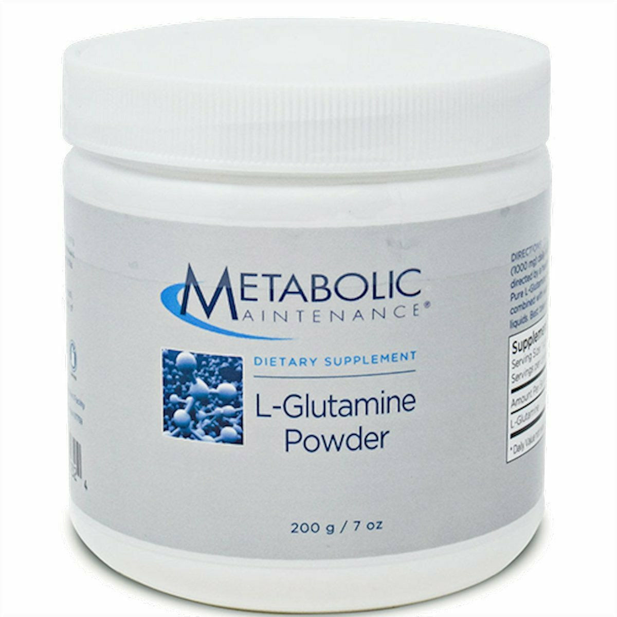 L-Glutamine Powder by Metabolic Maintenance - 500 Servings - Clinical ...