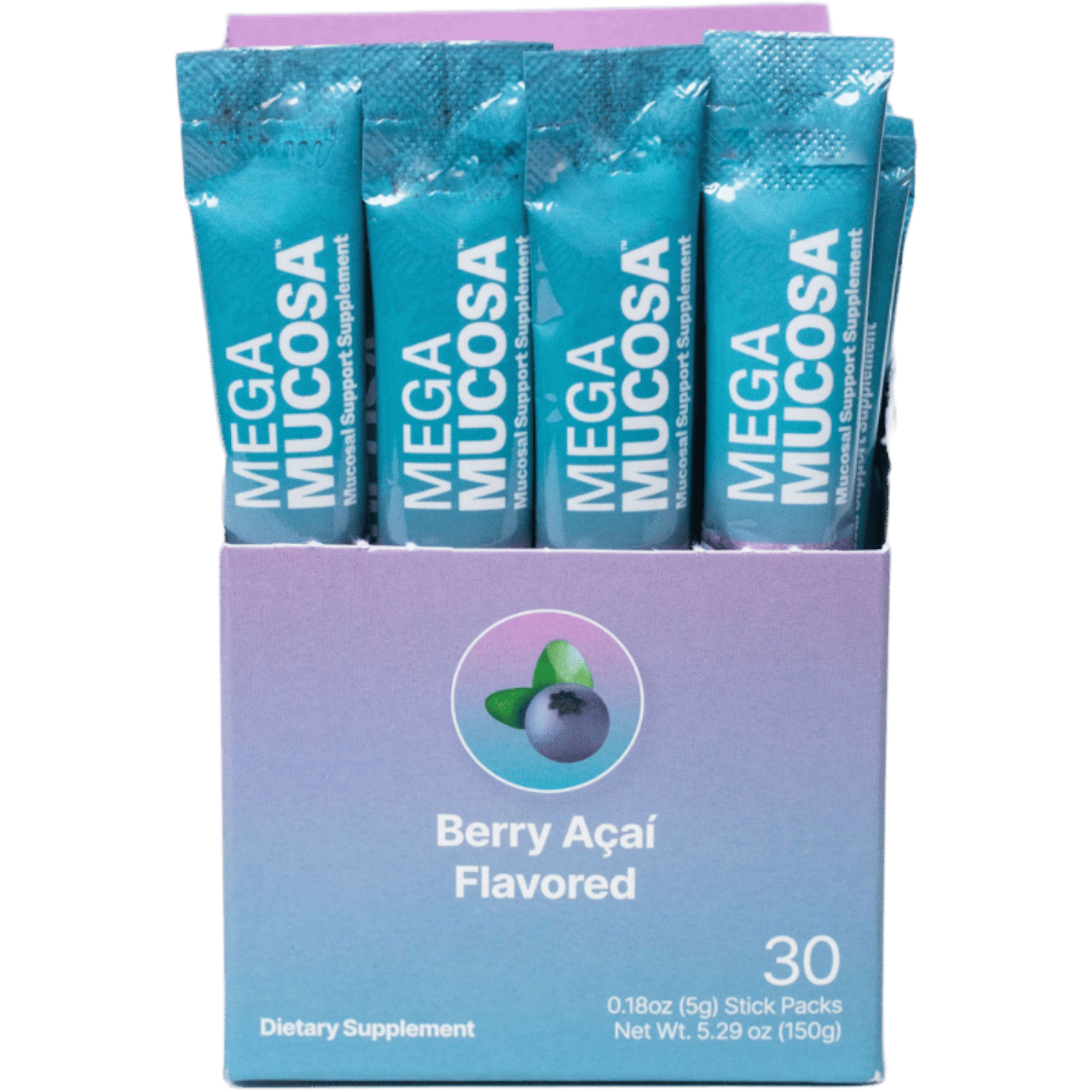 MegaMucosa Powder by Microbiome Labs - 30 Stick Packs - Clinical ...