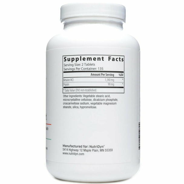 HCl Support by Nutri-Dyn - 90 Tablets - Clinical Nutrition Centers