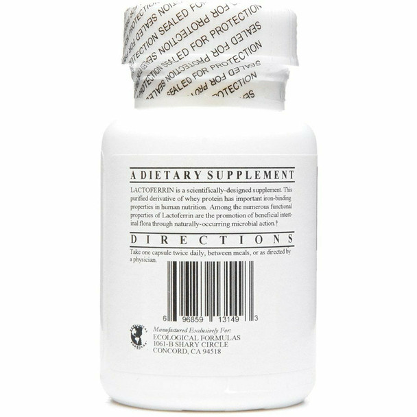 Lactoferrin 100 mg 60 caps by Ecological Formulas - Clinical Nutrition ...