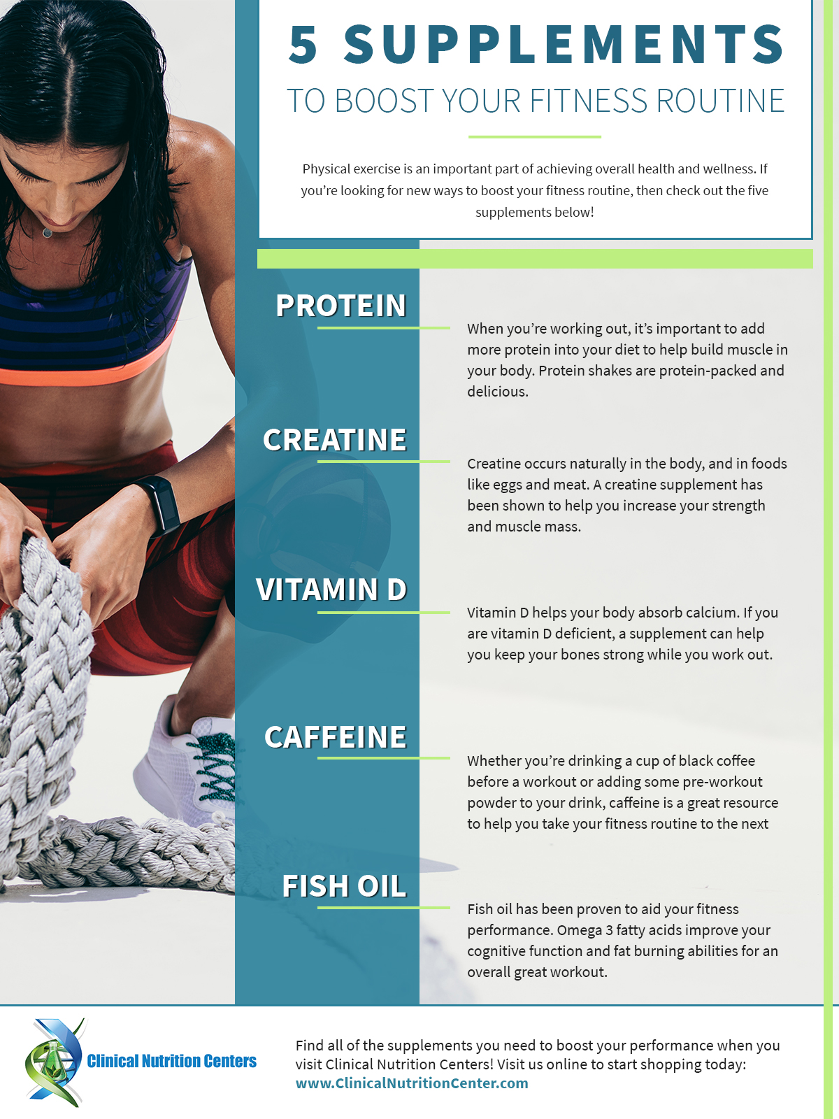 5 Supplements to Boost Your Fitness Routine - Clinical Nutrition Centers