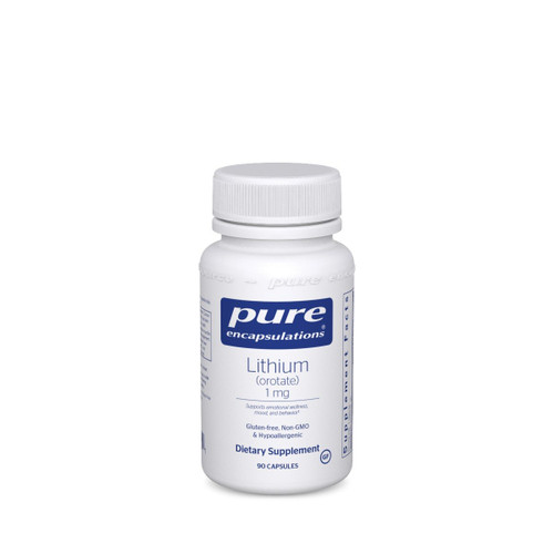 Lithium (orotate) 1 mg capsules by Pure Encapsulations - Clinical ...