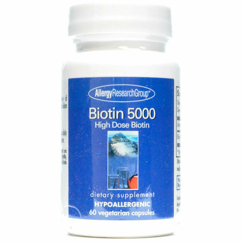 Biotin 5000 mcg 60 caps by Allergy Research Group - Clinical Nutrition ...
