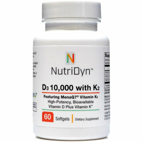 D3 10,000 With K2 60 caps by Nutri-Dyn - Clinical Nutrition Centers