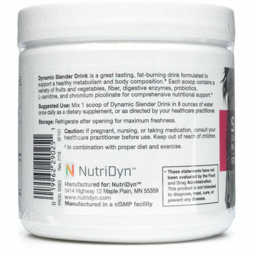 Dynamic Slender Drink Strawberry Kiwi by Nutri-Dyn - Clinical Nutrition Centers