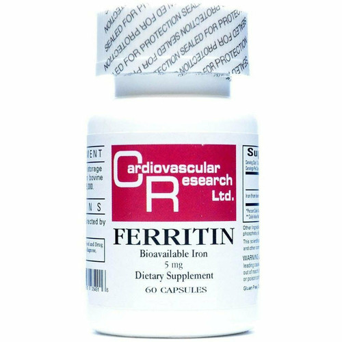 Ferritin Fe 5 mg 60 caps by Ecological Formulas - Clinical Nutrition ...