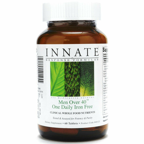 Men Over 40 One Daily Iron Free 60 tabs by Innate Response - Clinical ...