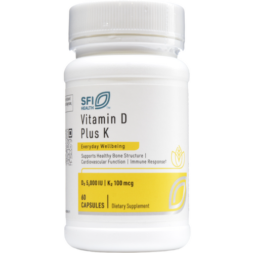 Vitamin D Plus K 60 vcaps by Klaire Labs - Clinical Nutrition Centers
