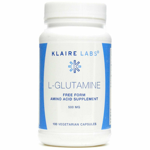 L-Glutamine 500 mg 100 vcaps by Klaire Labs - Clinical Nutrition Centers