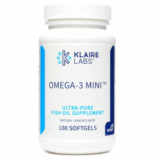 Omega-3 Mini Fish Oil 100 gels by Klaire Labs - Clinical Nutrition Centers