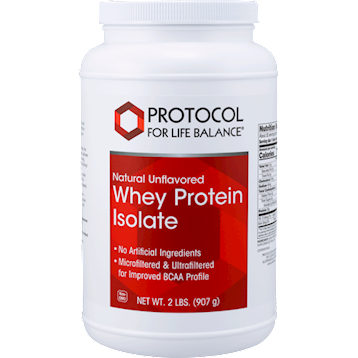 Whey Protein Isolate 2 lbs by Protocol For Life Balance - Clinical ...