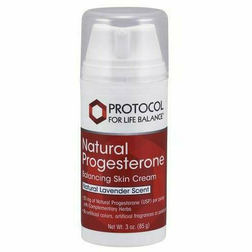 Progesterone Cream w/Lavender 3 oz by Protocol For Life Balance ...