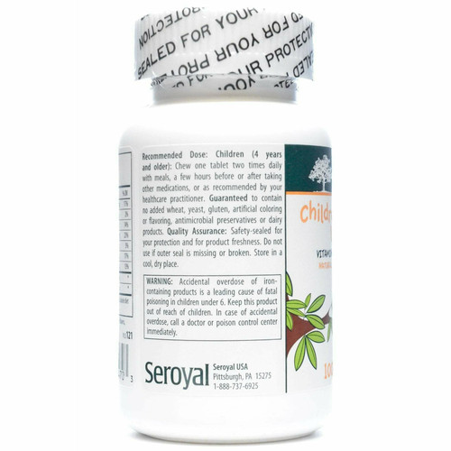 Children's Chewable Vitamins 100 tabs by Seroyal Genestra - Clinical ...