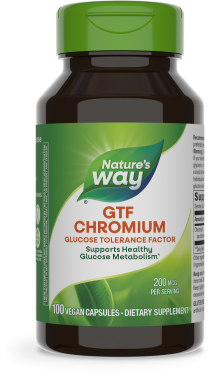 GTF Chromium Glucose Tolerance Factor - 100 capsules