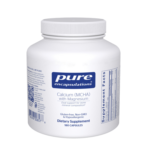 Calcium (MCHA) with Magnesium 180 capsules by Pure Encapsulations