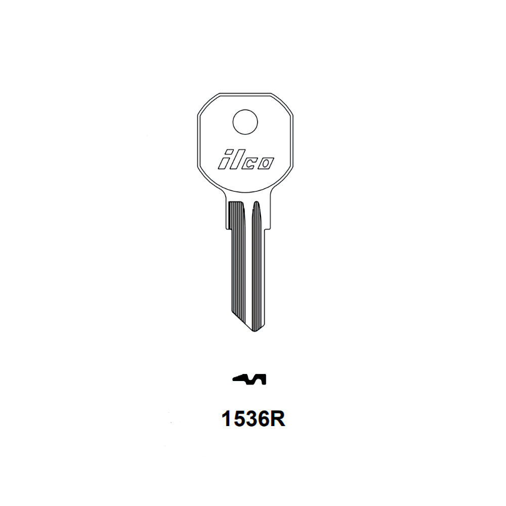 Ilco 1536R Key Blank Fits Hurd