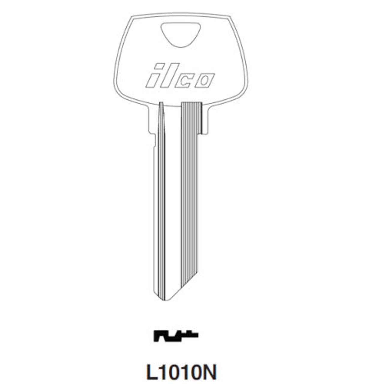 Ilco 1614 Key Blank, Lori 90 6-Pin