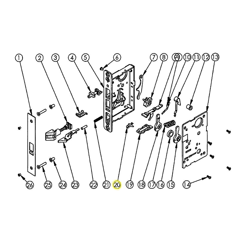Sargent Mortise Lock Toggle Spring 82-0102