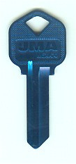 JMA KWI-1AL.DB Key Blank, Aluminum Navy Blue for Kwikset KW1