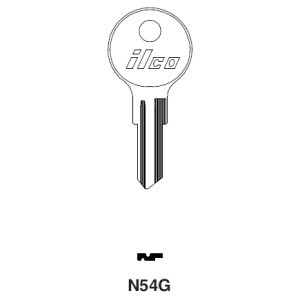 Ilco N54G Key Blank for Dominion, Fort